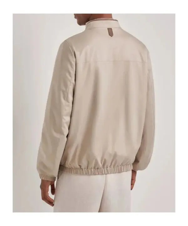 Canali Stand Collar Zip Jacket
