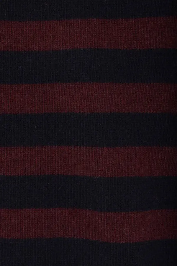 GANNI Logo Intarsia Striped Knitted Jumper - Black