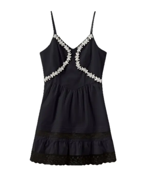 Marissa Chiara Spaghetti Strap V-neck Dress