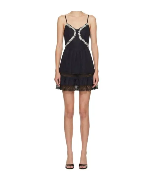 Marissa Chiara Spaghetti Strap V-neck Dress