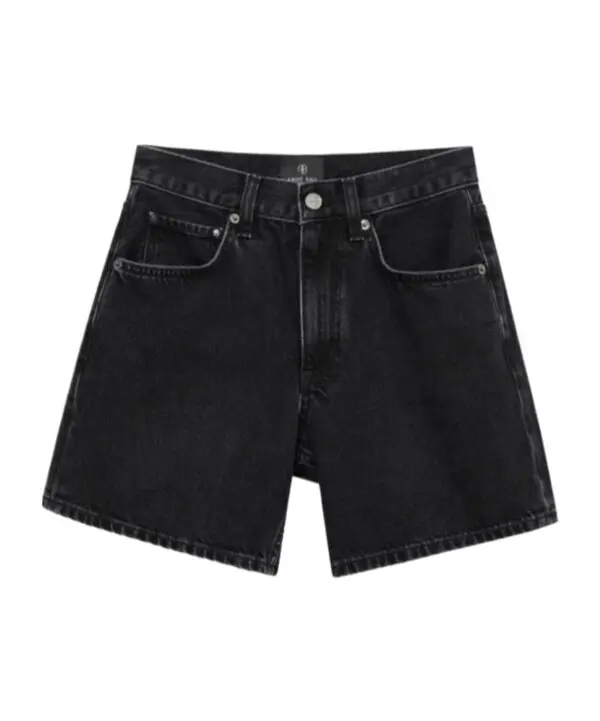 ANINE BING Delaney High Rise Relax Short - Black