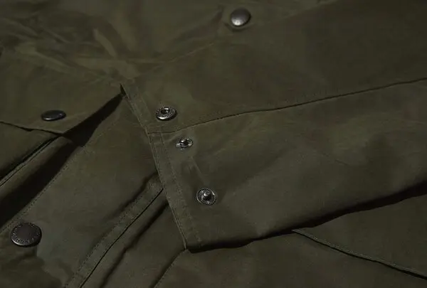 Barbour Bedale Corduroy-collar Long-sleeved Shirt Jacket - Green