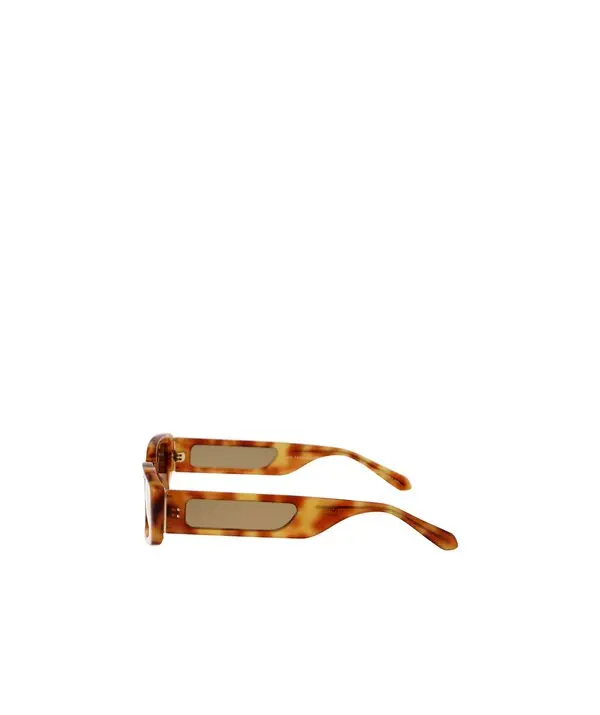 Linda Farrow Rectangular Sunglasses - Brown