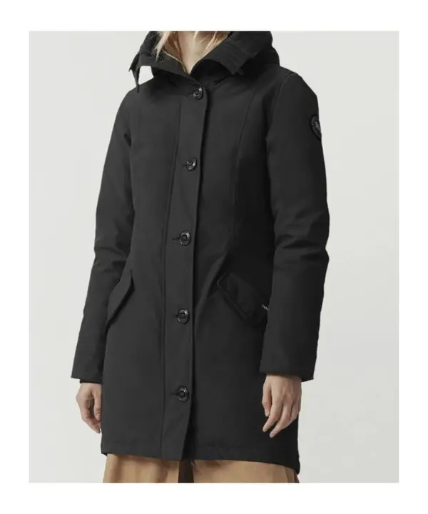 Canada Goose Hooded Logo-patch Coat