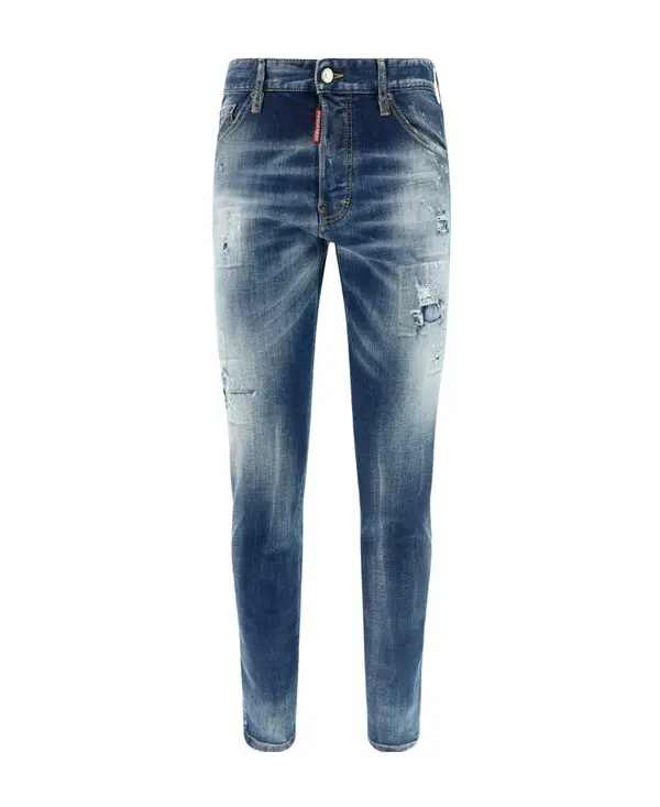 Dsquared2 Fitted Mid-rise Jeans - Blue
