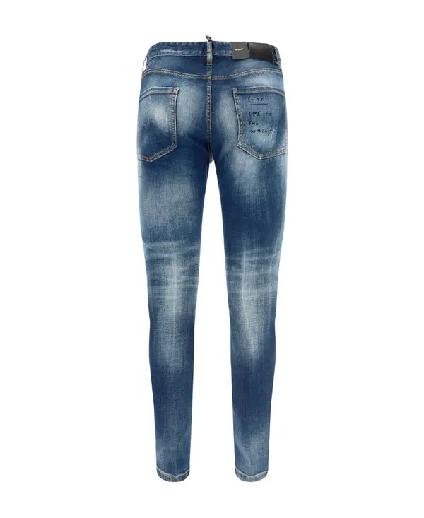 Dsquared2 Fitted Mid-rise Jeans - Blue