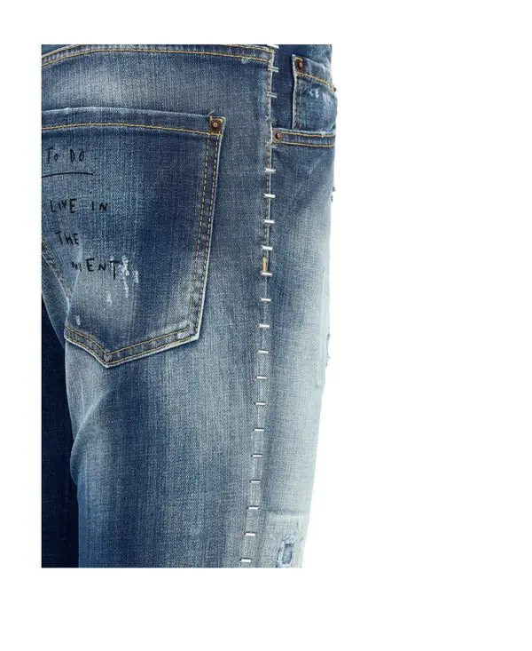Dsquared2 Fitted Mid-rise Jeans - Blue