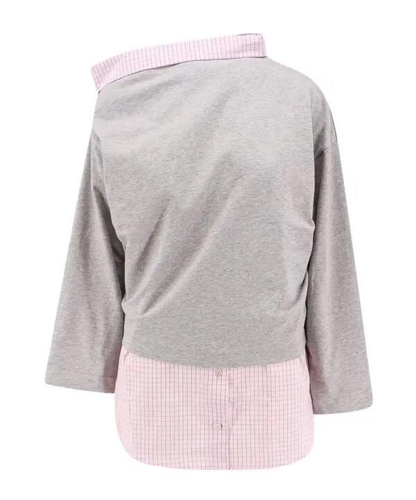 Dries Van Noten Layered Asymmetric Neck Top
