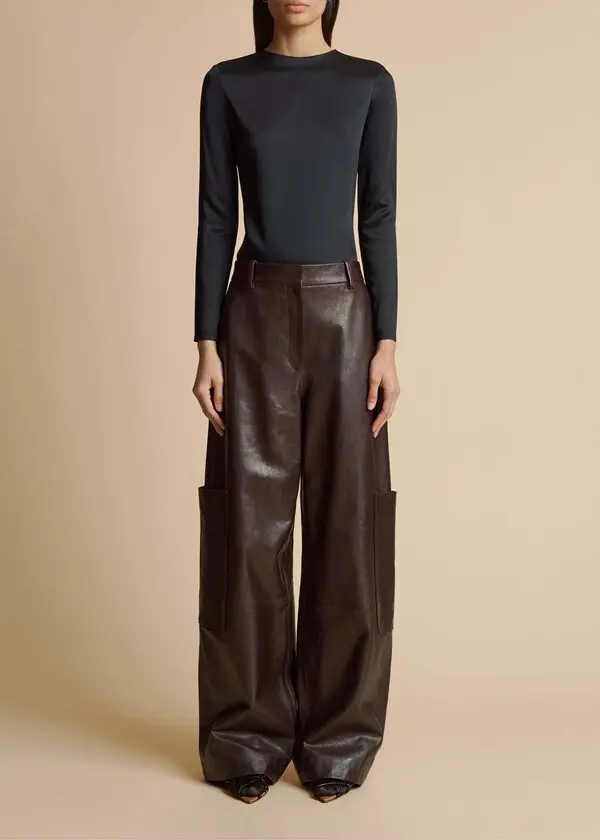 Khaite Long-sleeved T-shirt With High Neckline