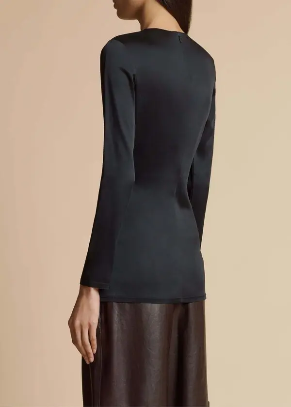 Khaite Long-sleeved T-shirt With High Neckline