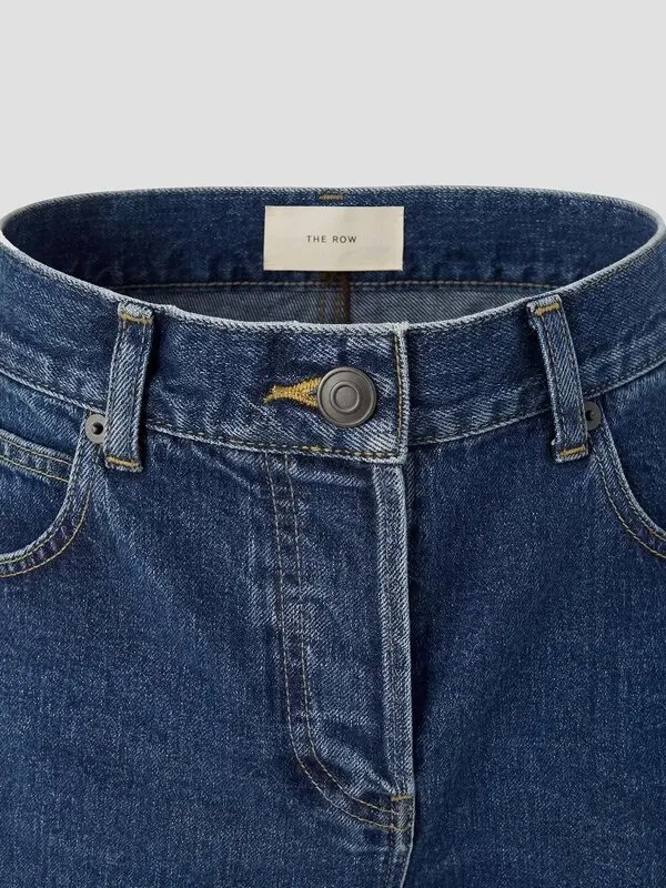 THE ROW High-waisted Wide-leg Denim Jeans - Blue