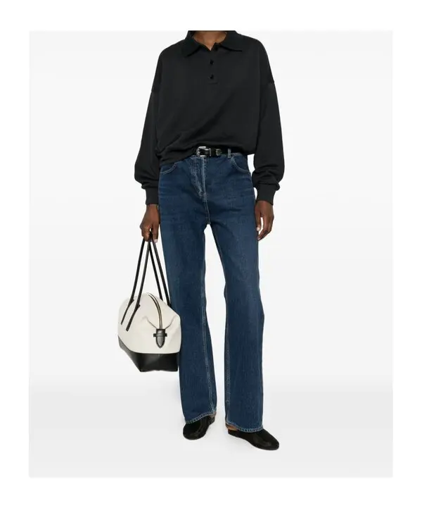 THE ROW High-waisted Wide-leg Denim Jeans - Blue
