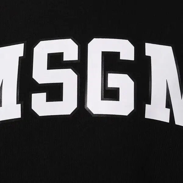 MSGM Printed Logo Sweatshirt - Black