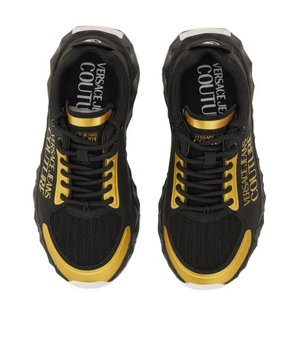 Versace Logo Printed Lace-up Sneakers