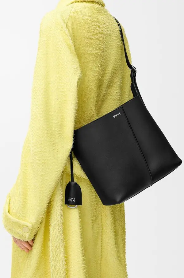 Loewe Bilbao Medium Bucket Bag - Black