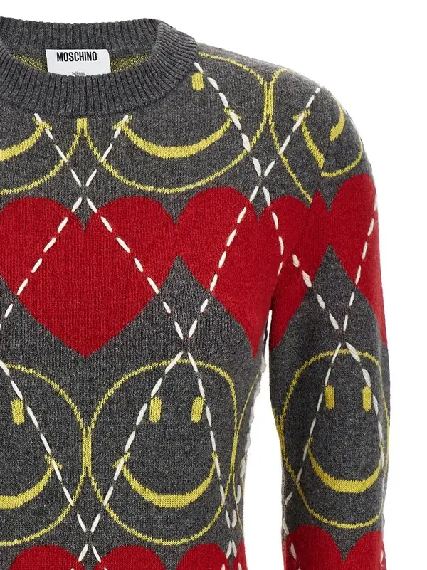 Moschino Smiley Face Crewneck Dress