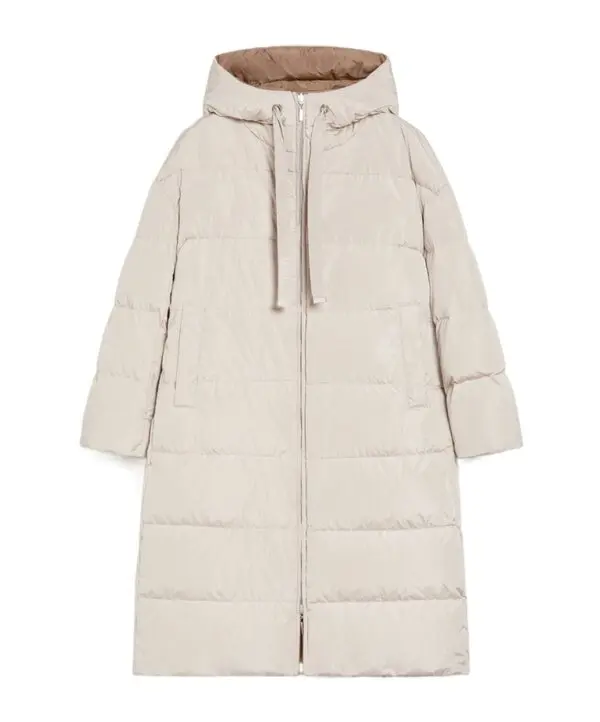 Max Mara Long Double-sided Down Jacket - Icy-blue