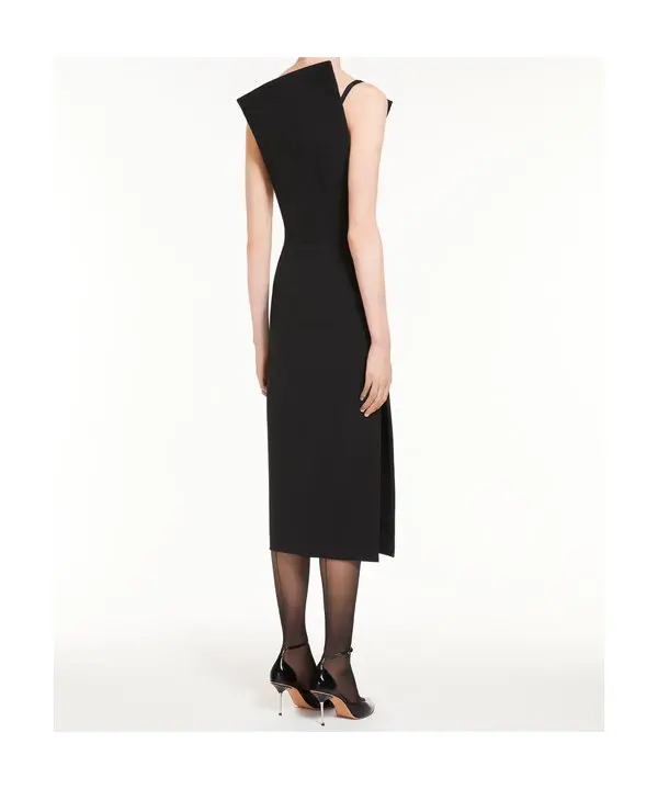 Sportmax Asymmetrical Midi Dress With Corset Detail