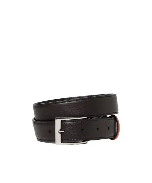 Hogan Square Buckle Belt - Black