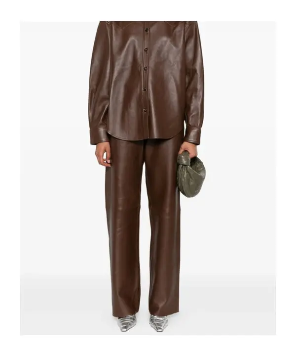 HAIKURE Leather Panelled Trousers