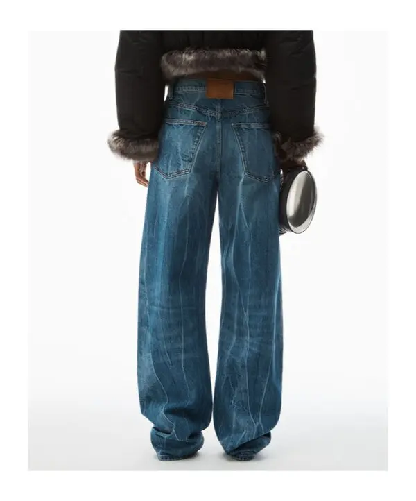 Alexander Wang Blade Logo-embroidered Balloon Jeans
