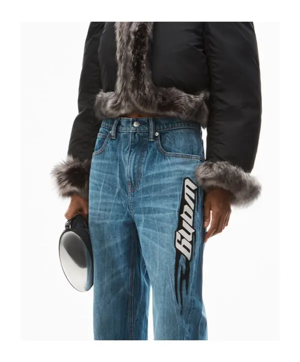 Alexander Wang Blade Logo-embroidered Balloon Jeans