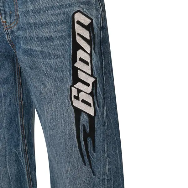 Alexander Wang Blade Logo-embroidered Balloon Jeans