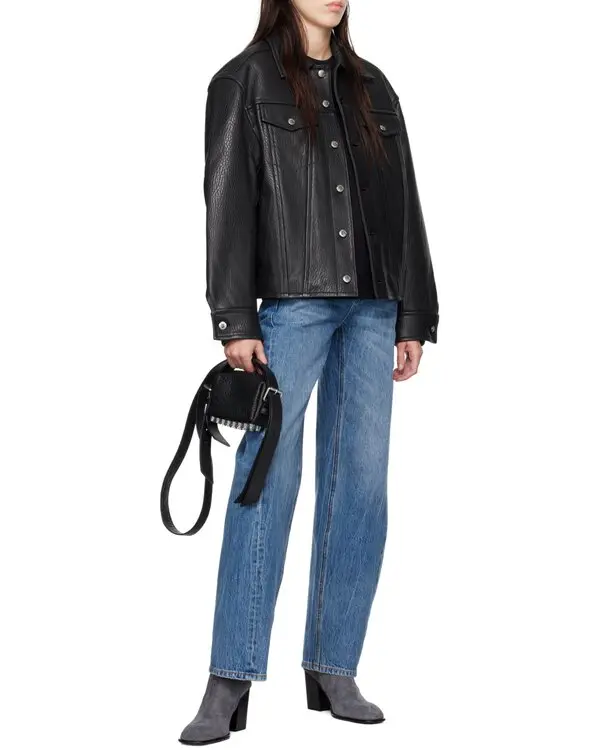 Alexander Wang Blade Logo-embroidered Balloon Jeans