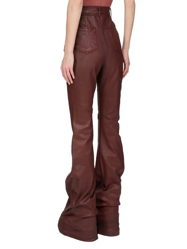 Rick Owens High-rise Slim Fit Jeans - Red
