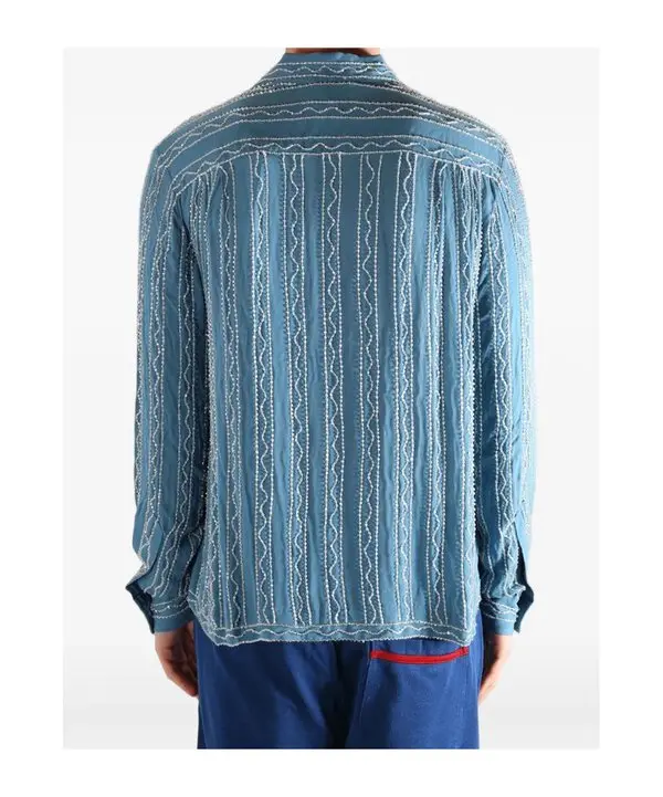 BODE Collared Long-sleeved Shirt