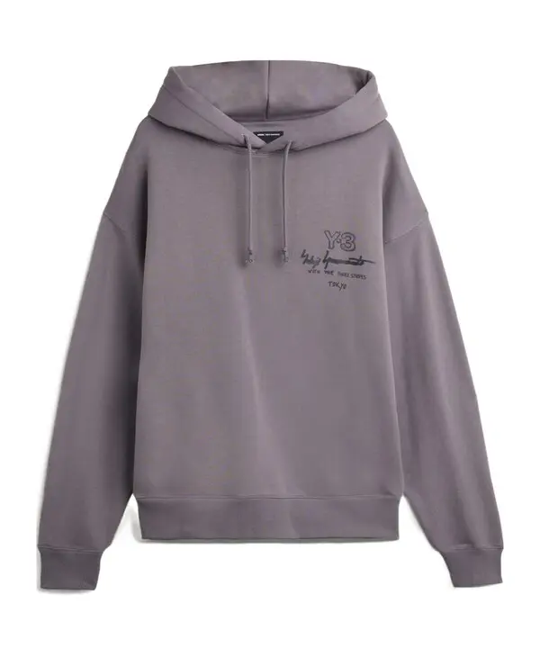 Y3 Graphic Ft Hoodie - Granite