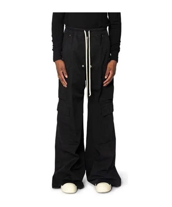 Rick Owens Drawstring Cargo Trousers - Black