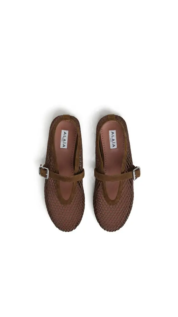 Alaïa Buckle Ballet Flats - Multicolor