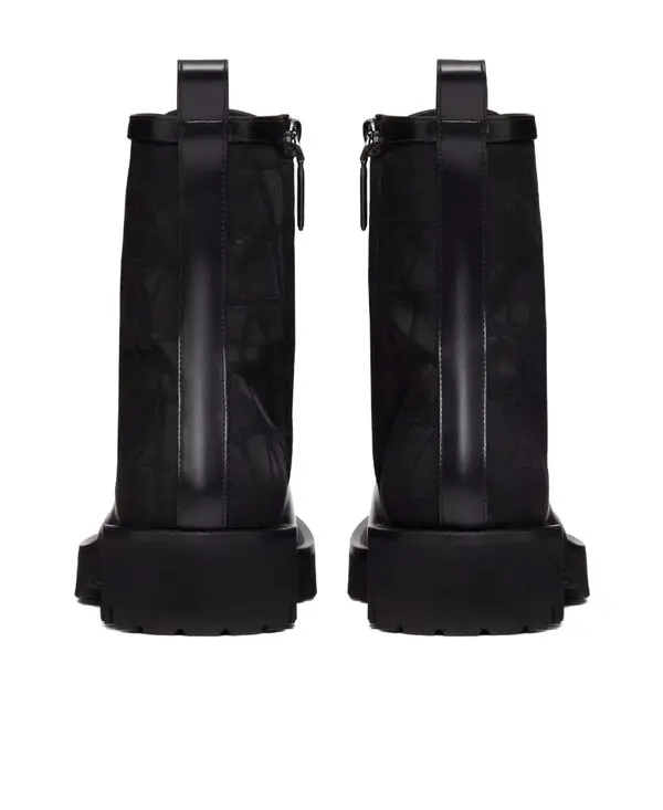 Valentino Garavani Toile Iconographe Combat Boots