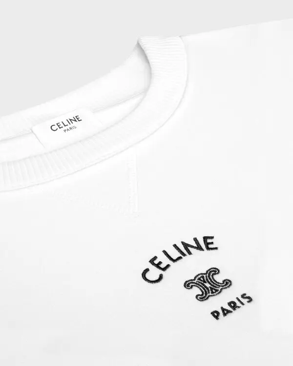 Celine Loose Sweatshirt In Cotton Fleece