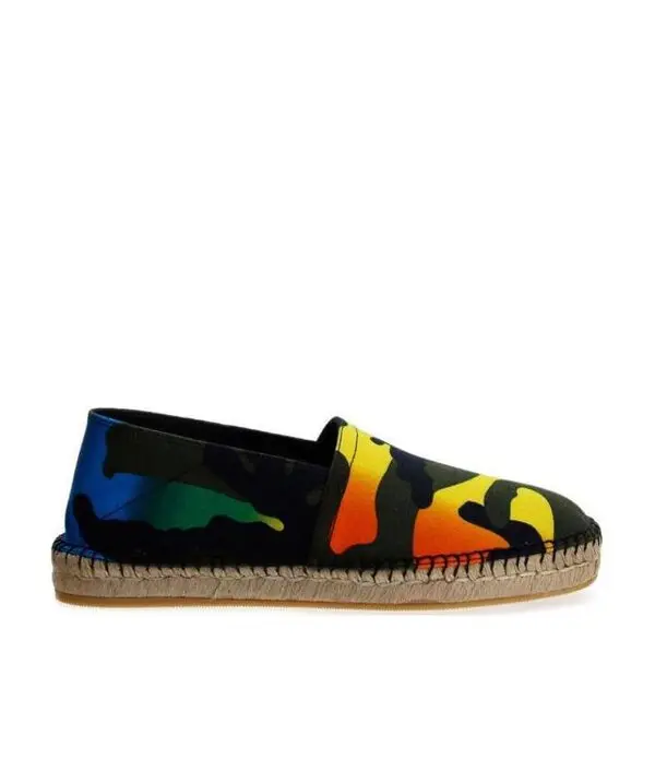 Valentino Garavani Graphic Patterned Espadrilles - Black