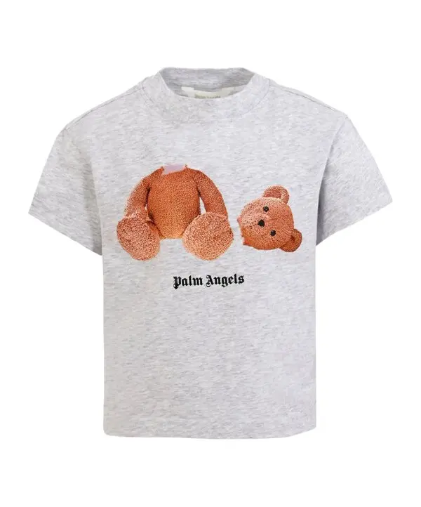 Palm Angels Teddy Bear Print T-shirt - White