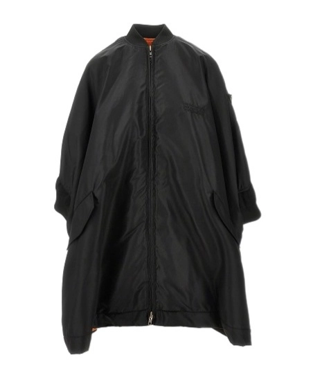 MAISON MARGIELA Oversized Bomber Cape - Black