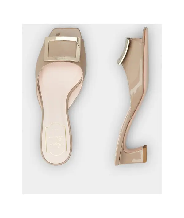 ROGER VIVIER Logo Engraved Slip-on Mules