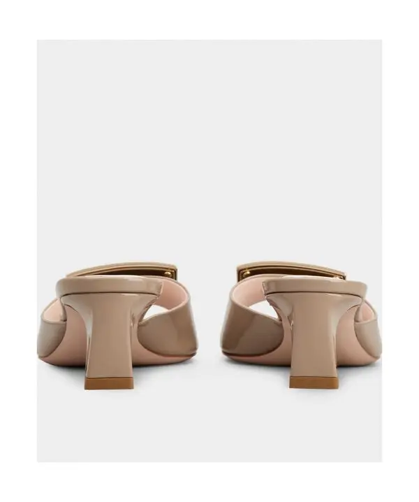 ROGER VIVIER Logo Engraved Slip-on Mules