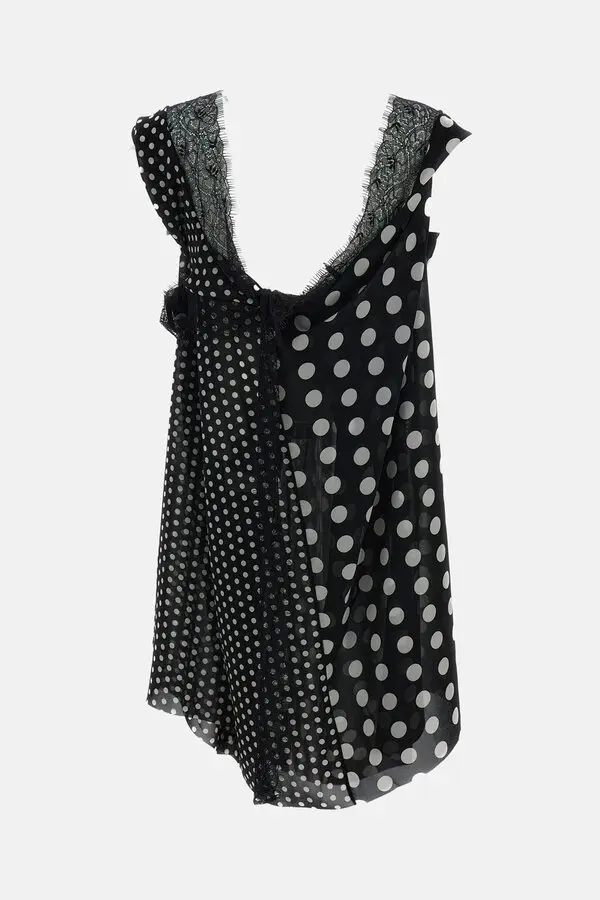 Junya Watanabe Polka Dot Georgette Dress