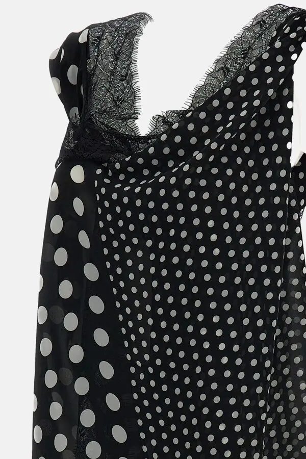 Junya Watanabe Polka Dot Georgette Dress