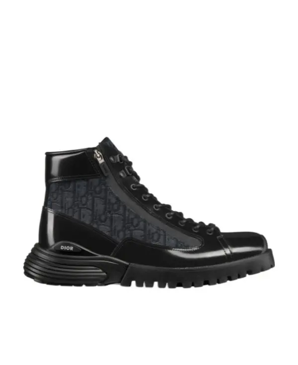 Dior Combat Ankle Boots With Logo Detailing