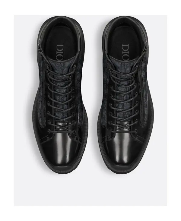 Dior Combat Ankle Boots With Logo Detailing