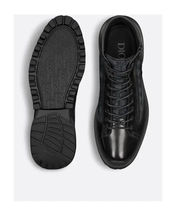 Dior Combat Ankle Boots With Logo Detailing