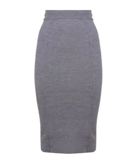 Pinko Logo Stitched Midi Skirt