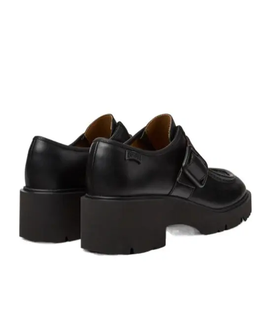 Camper High-heeled Loafers With Buckle Strap And Thick Sole