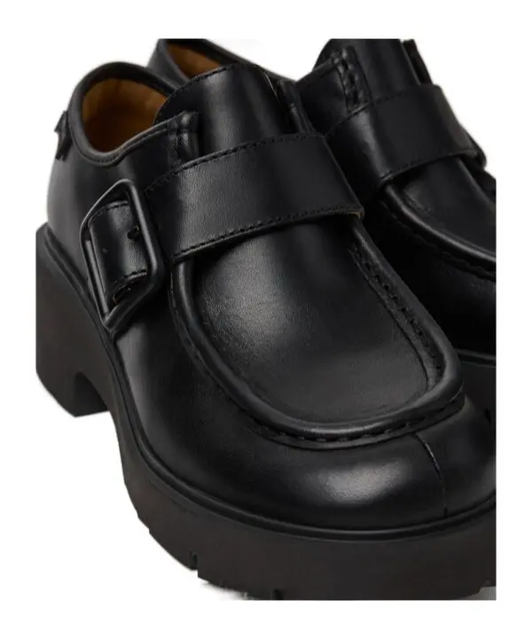 Camper High-heeled Loafers With Buckle Strap And Thick Sole