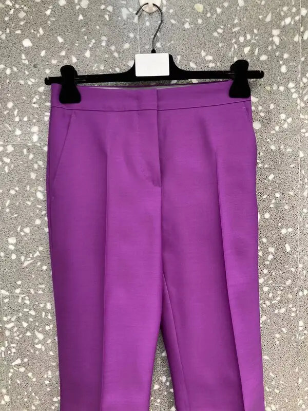 Max Mara Tailored Straight Leg Trousers With Belt