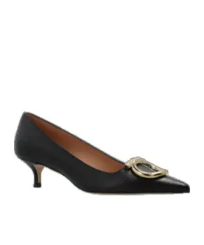 FERRAGAMO 40mm Gancini Pointed-toe Pumps - Black